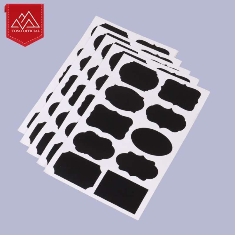 Jual PAKET LABEL STIKER HITAM STICKER TOPLES JAR CHALKBOARD + SPIDOL ...