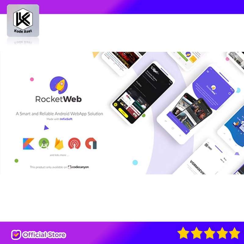 Jual Source Code Aplikasi Rocketweb | Configurable Android Webview App ...