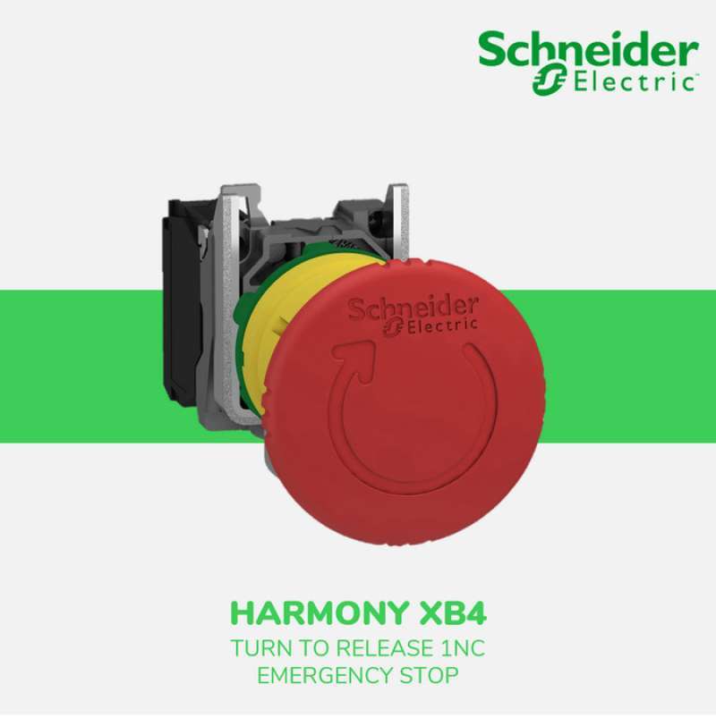 Promo Schenider Electric XB4 Emergency Stop Turn To Release 1NC XB4BS8442 Diskon 9% di Seller ...