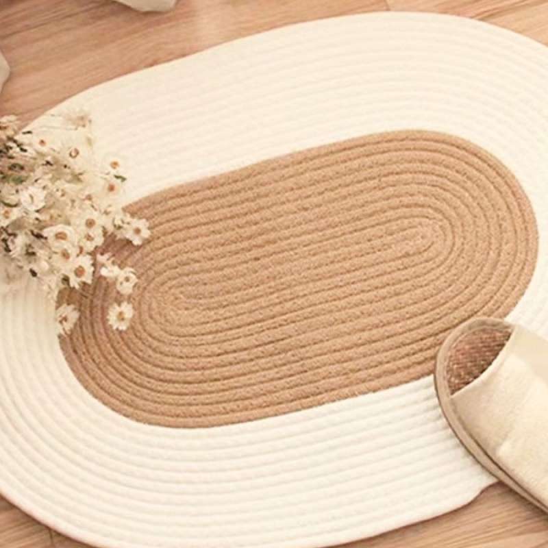 Promo Keset Kaki Aesthetic - Putih Coklat Diskon 29% Di Seller Aman ...