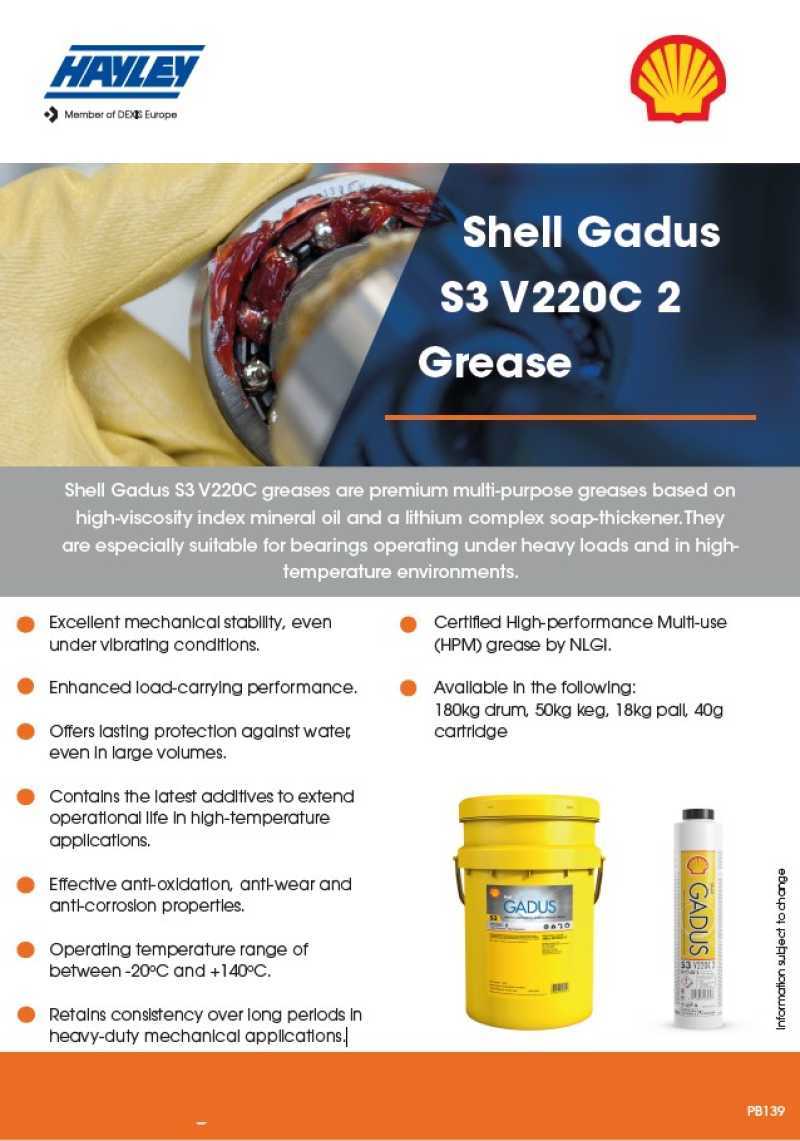 Promo Gemuk Suhu & Tekanan Tnggi Original - Shell Gadus S3 V220c 2 ...