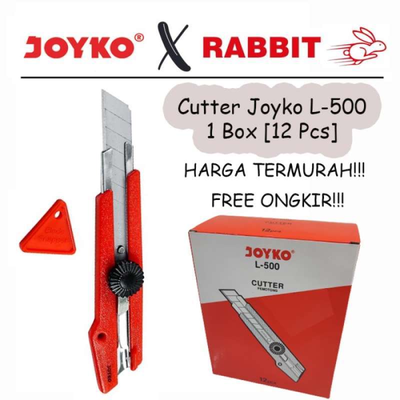 Promo Cutter Besar Joyko L-500 / Cutter Pemotong Joyko L500 [1 Box 12 ...