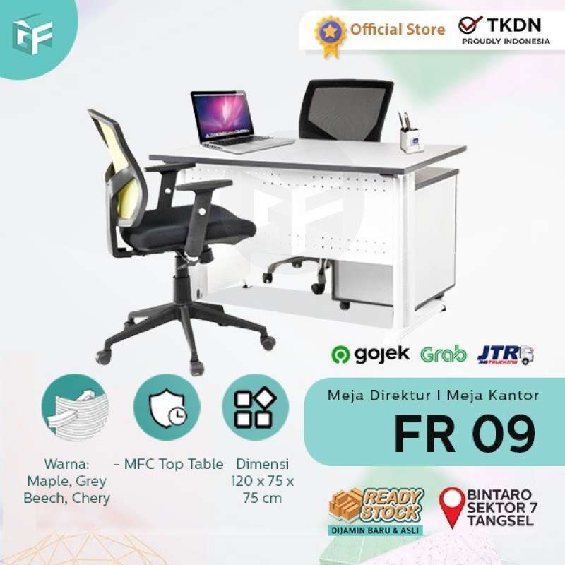 Promo Meja Kerja Kantor Staff Modern Minimalis Aditech Fr 09 Diskon 23% ...