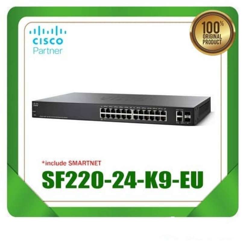 Promo Switch Cisco SF220-24-K9-EU 24 Port Smart Plus Managed Diskon 23% ...