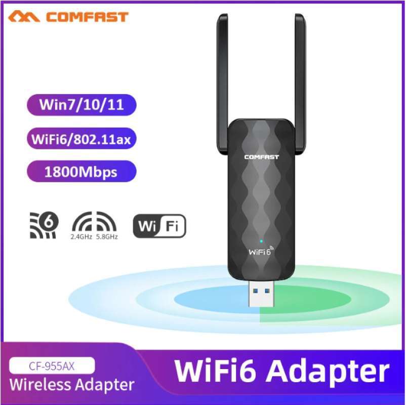 Jual Comfast Cf-955ax 1800mbps 2.4ghz 5.8ghz Usb Wifi 6 Receiver Extender Di Seller Minao Store ...