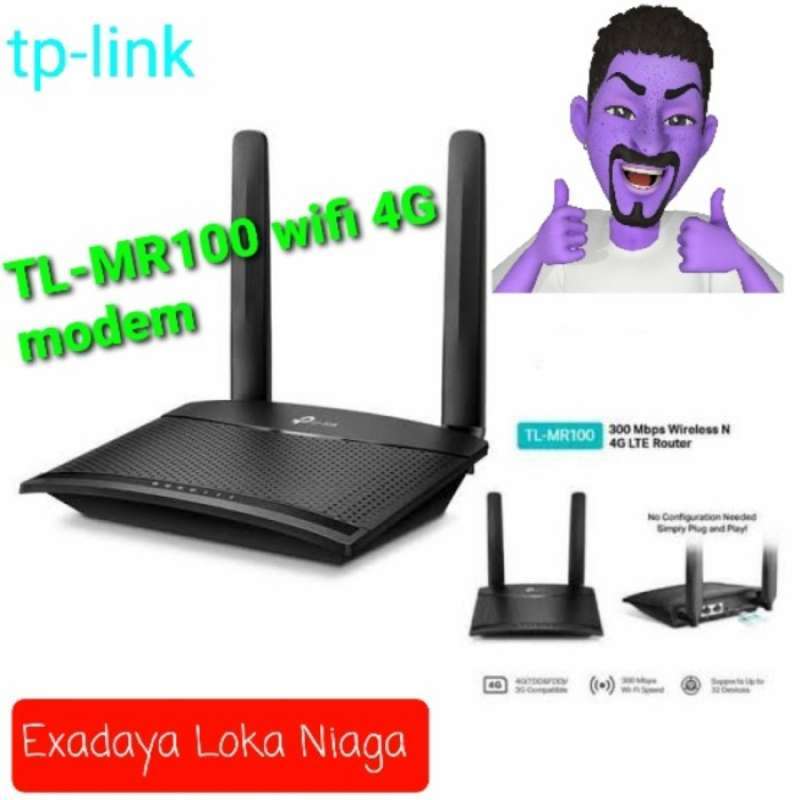 Promo Tl-mr100 , 300 Mbps Wireless N 4g Lte Modem Router Diskon 23% Di ...