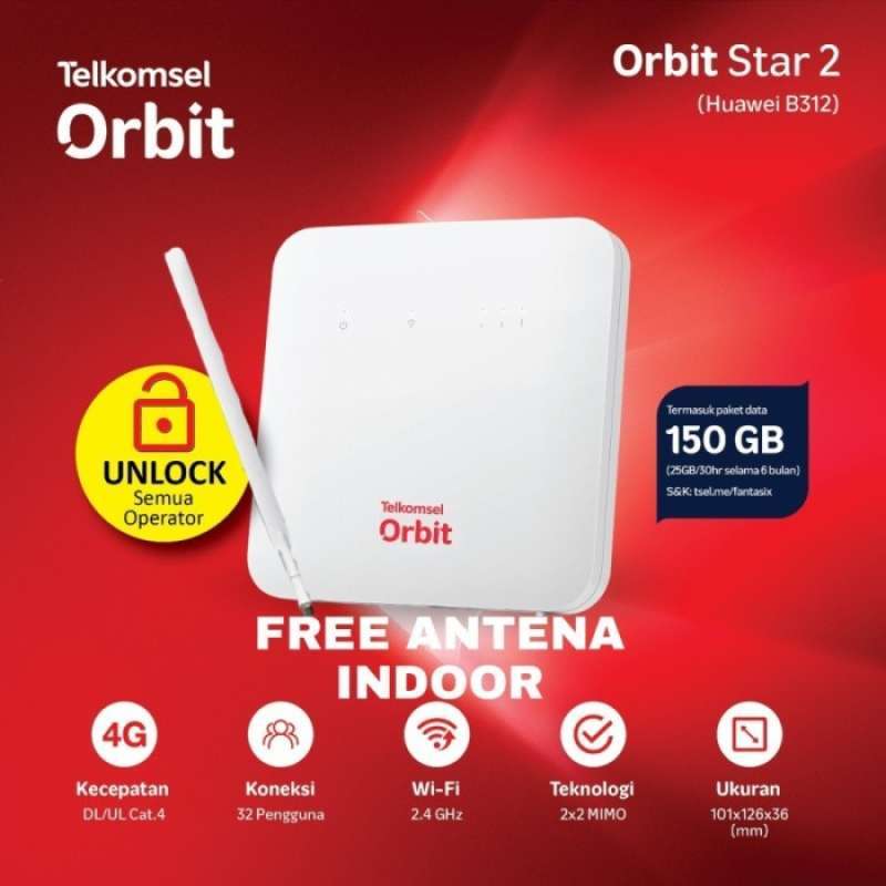 Promo Wifi Router Modem Wifi B312 4G UNLOCK All Operator GaransiResmi ...