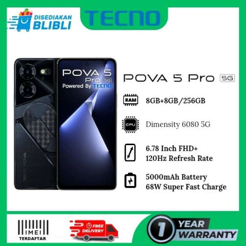 Hp Tecno Pova 5 🔥 Harga & Spesifikasi Terbaru Juni 2026