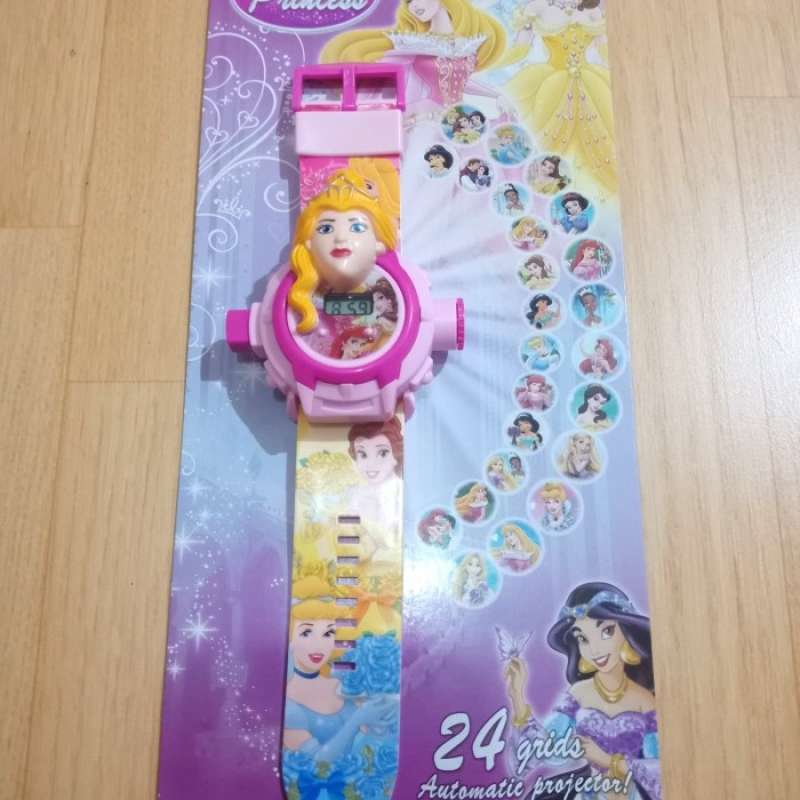 Jual Jam Tangan Proyeksi Princess / Jam Tangan Proyektor Aurora Disney ...