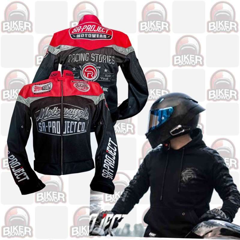 Jual SR Project Jaket & Hoodie Motor Mesh Racing Stories - MESH WHITE S ...
