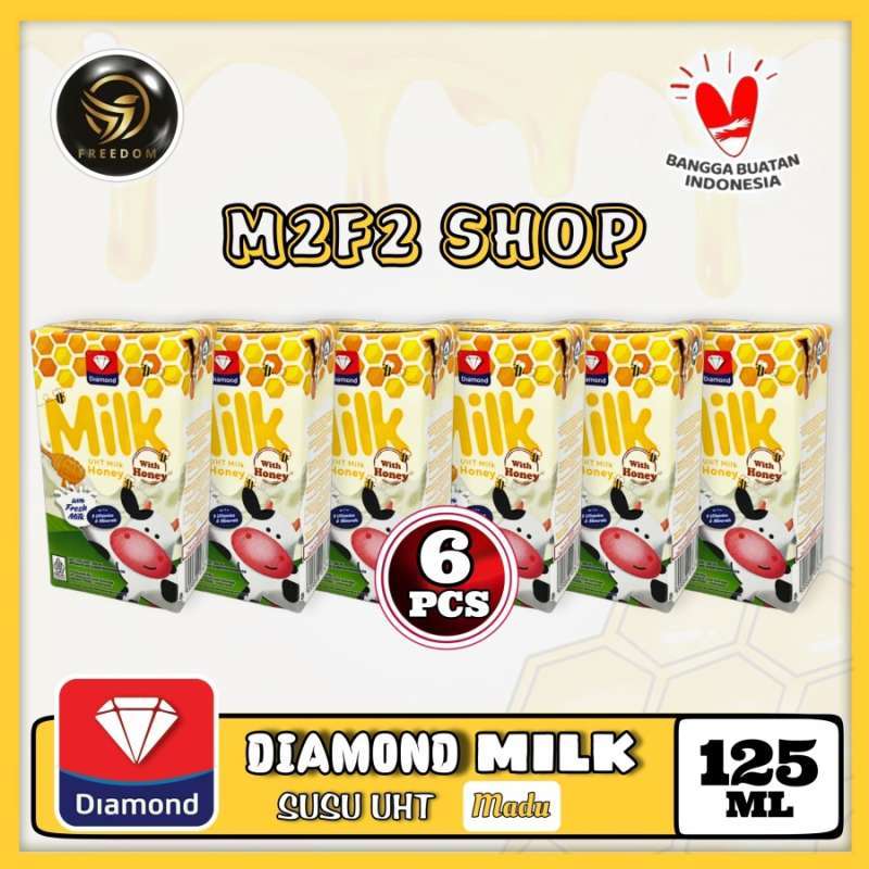 Promo Diamond Milk Susu Kotak Uht Honey | Rasa Madu - 125 Ml (kemasan 6 ...
