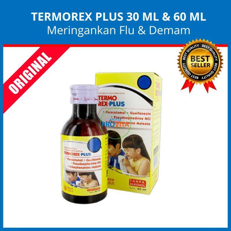 Jual TERMOREX PLUS - Obat Flu Demam Hidung Tersumbat Disertai Batuk di ...