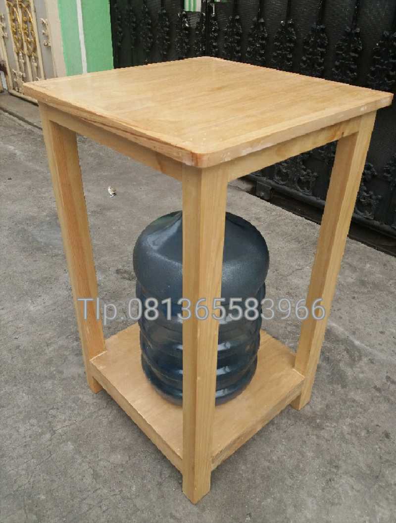 Promo Meja Dispenser, Kursi, Tempat Dispenser (40X40X75) Kayu Jati ...