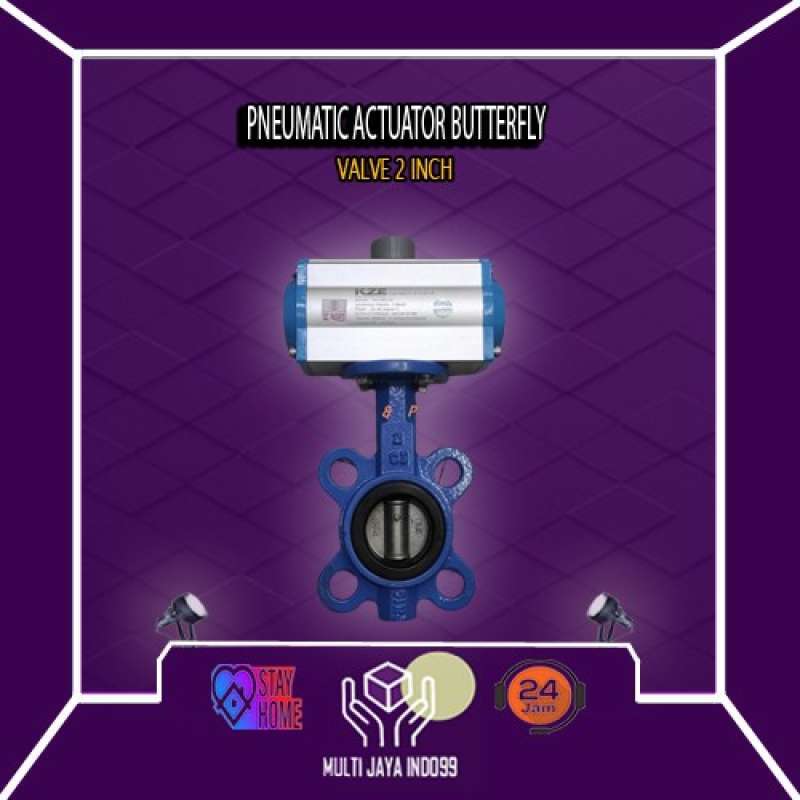 Promo Promo Terbatas !!!!! Pneumatic Actuator Butterfly Valve 2 Inch ...
