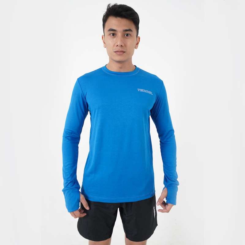 Promo Baju Olahraga Pria Sports Wear Basic Long Sleeve Baju Olah Raga Dry Fit Pria Lari Running ...