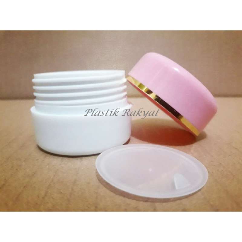 Promo Pot Cream Kosmetik (isi 25 pcs) Pink-Putih PS 12,5 Gr /Pot 12.5 ...