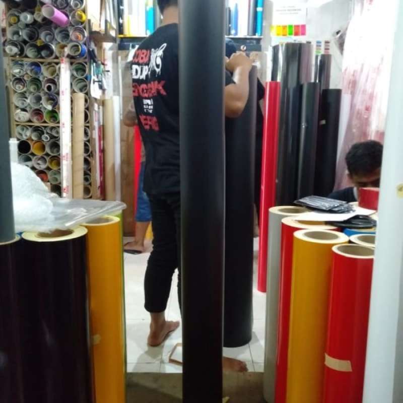 Promo stiker Skotlet warna HITAM DOF (black Matt) lebar 150cm Diskon 30 ...