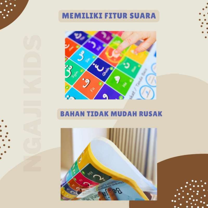 Promo Poster Dinding Hijaiyah / Poster Mengaji Bersuara / Poster ...