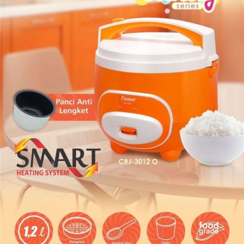 Jual Cosmos Crj-3012 Rice Cooker Magic Com Penanak Nasi 1.2 Liter Crj ...