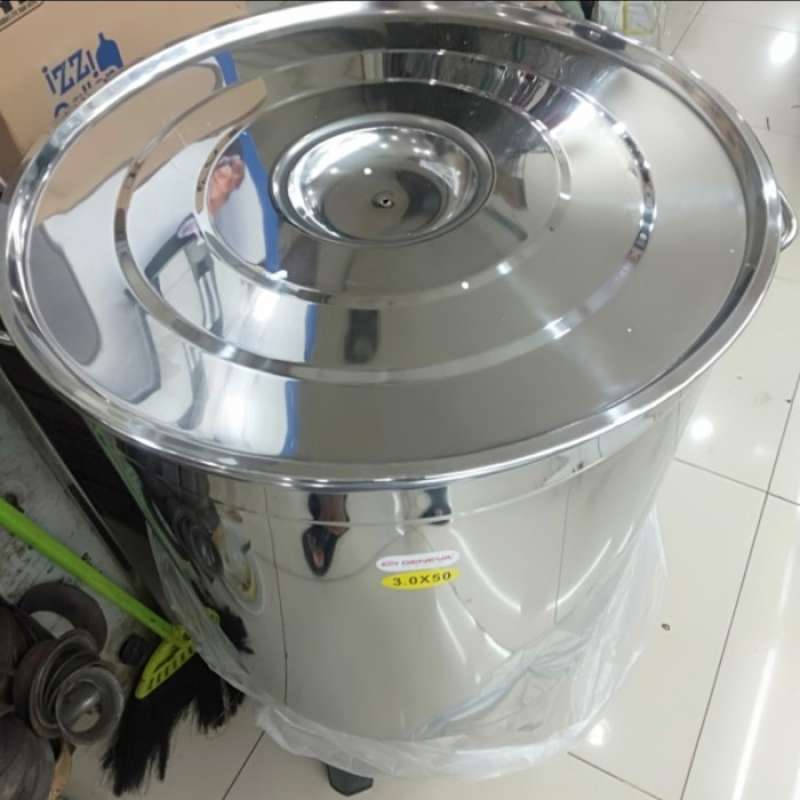 Promo Panci Stock Pot Ukuran Besar 50 Cm (100 Liter) Geneva Stainless ...