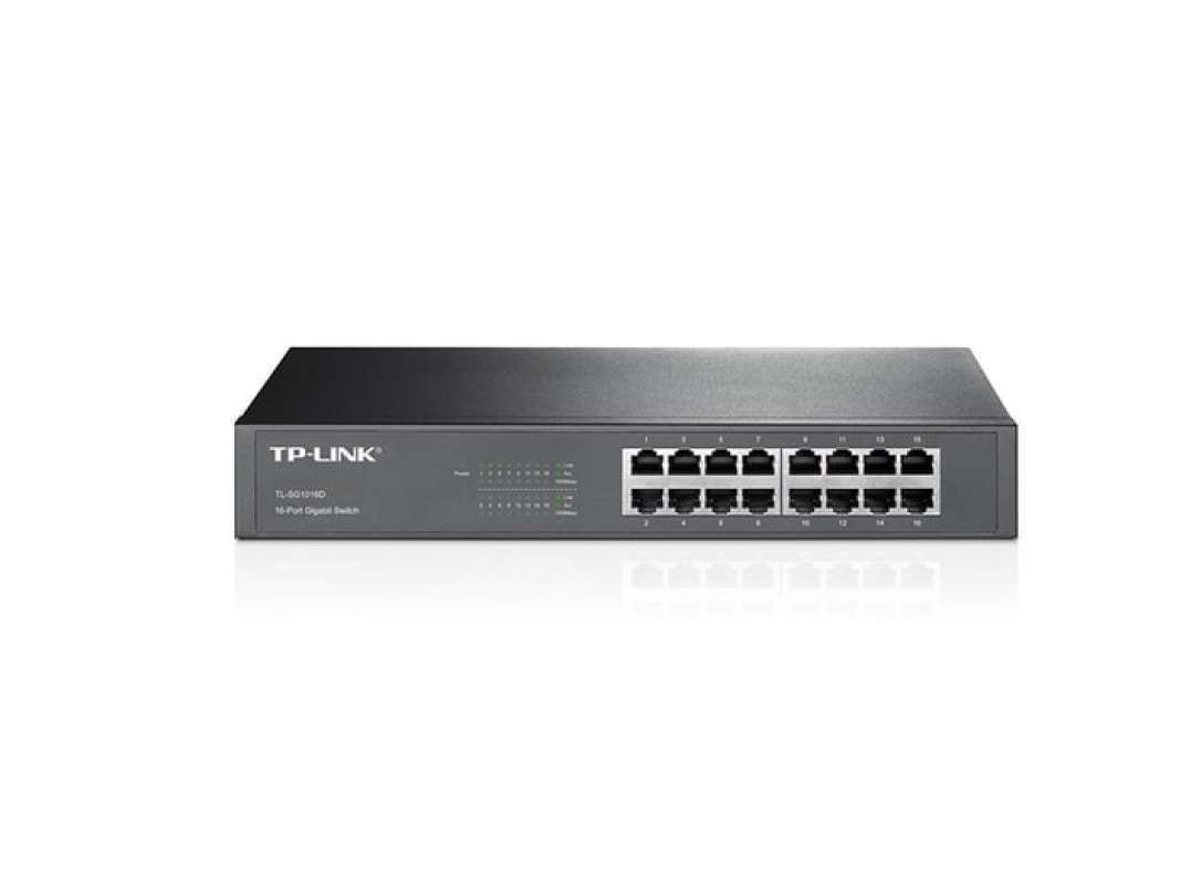 Promo Switch Hub 16 Port Tp-link Tl-sg1016d Gigabit Rackmount Switch ...