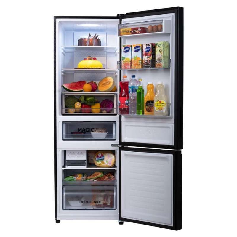 Jual Aqua Aqr350rbg/m(bk) Kulkas 2 Pintu Bottom Freezer Inverter Kpst ...