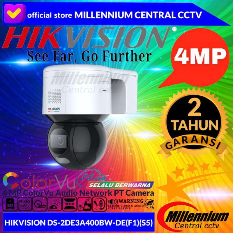 Promo Ptz Ip Camera Outdoor Colorvu 4Mp Hikvision Ds-2De3A400Bw-De (F1 ...