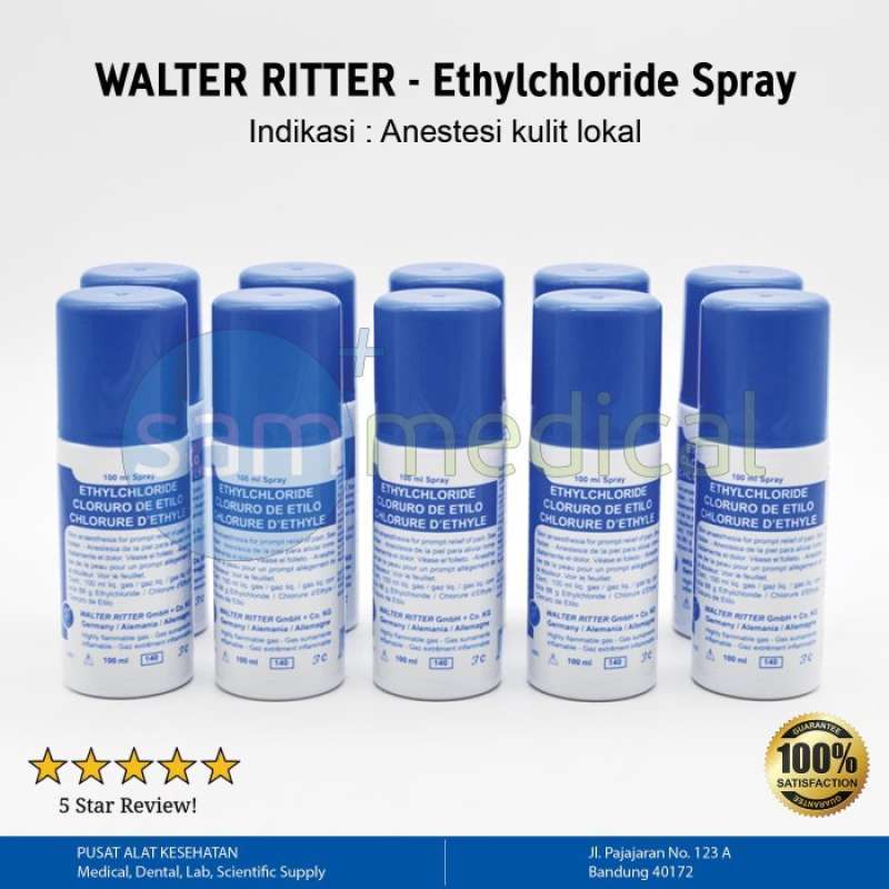 Promo Walter Ritter Chloretyl / Chlor Etil / Etyl Chloride - 100 Grm ...