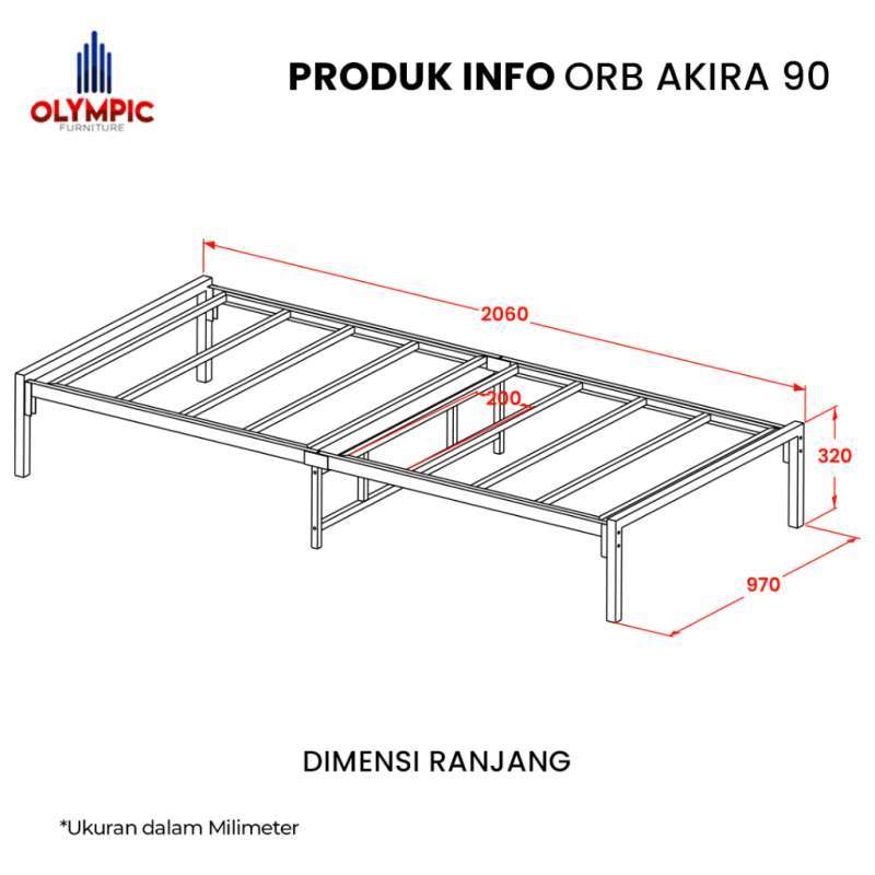 Jual Olympic Ranjang Besi / Divan Rangka Besi / Orb Akira (tanpa ...