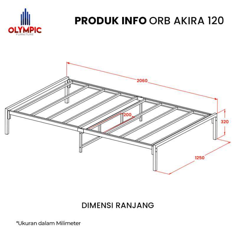 Jual Olympic Ranjang Besi / Divan Rangka Besi / Orb Akira (tanpa ...