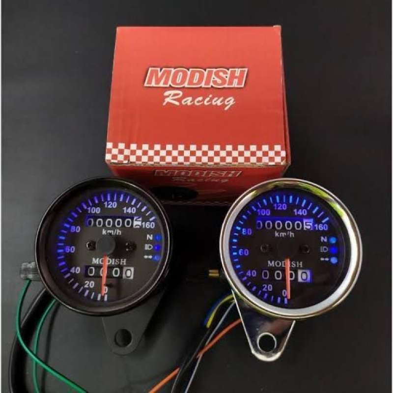 Promo Speedometer Kilometer Led Universal Motor Model Bulat Diskon 5% ...