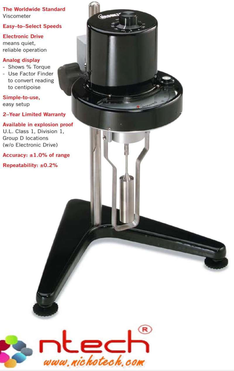 Promo VISCOMETER STANDAR MODEL LVT MERK BROOKFIELD Diskon 23% di Seller ...