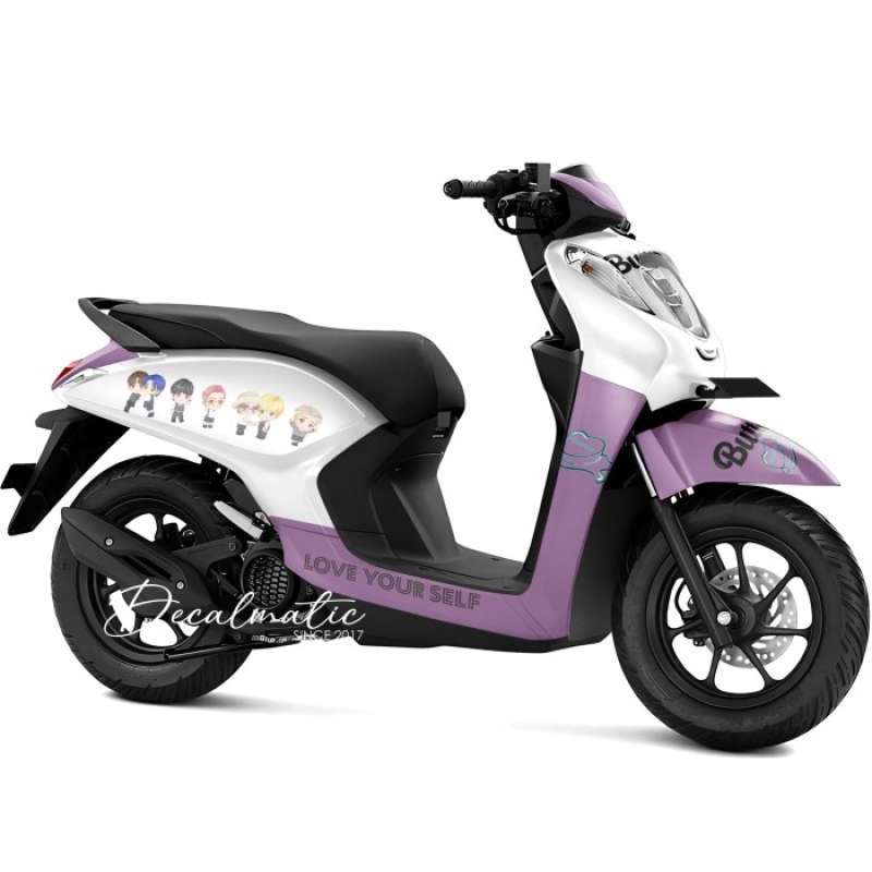 Jual Decal Variasi Stiker Honda Genio Full Body - BTS BT21 Butter ...