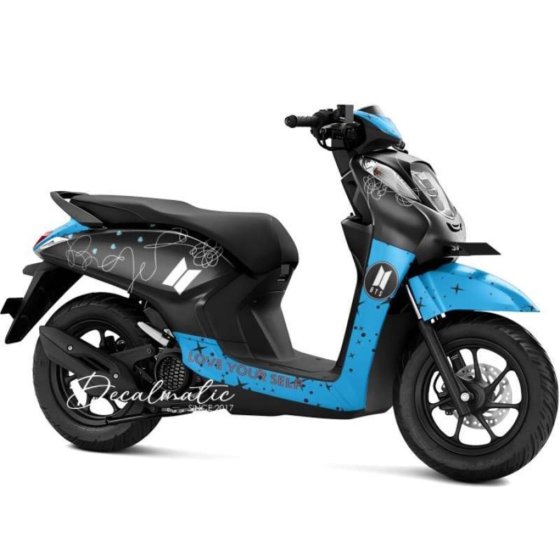 Jual Decal Variasi Stiker Honda Genio Full Body - Bts Bt21 Sign - Biru ...