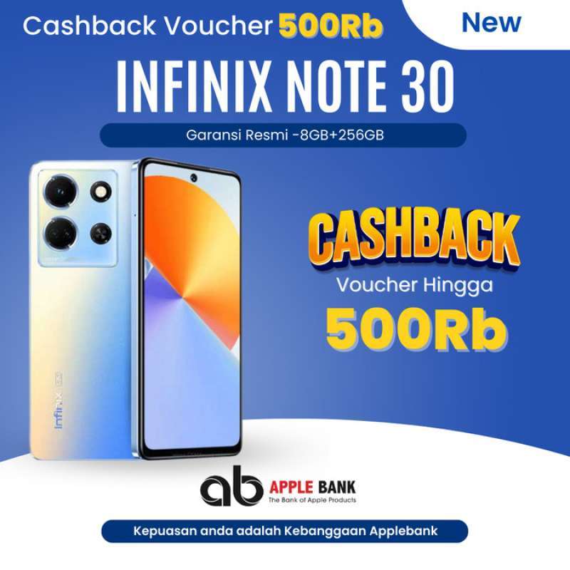 Promo Infinix Note 30 8/256GB Garansi Resmi 1 tahun Diskon 33% di ...