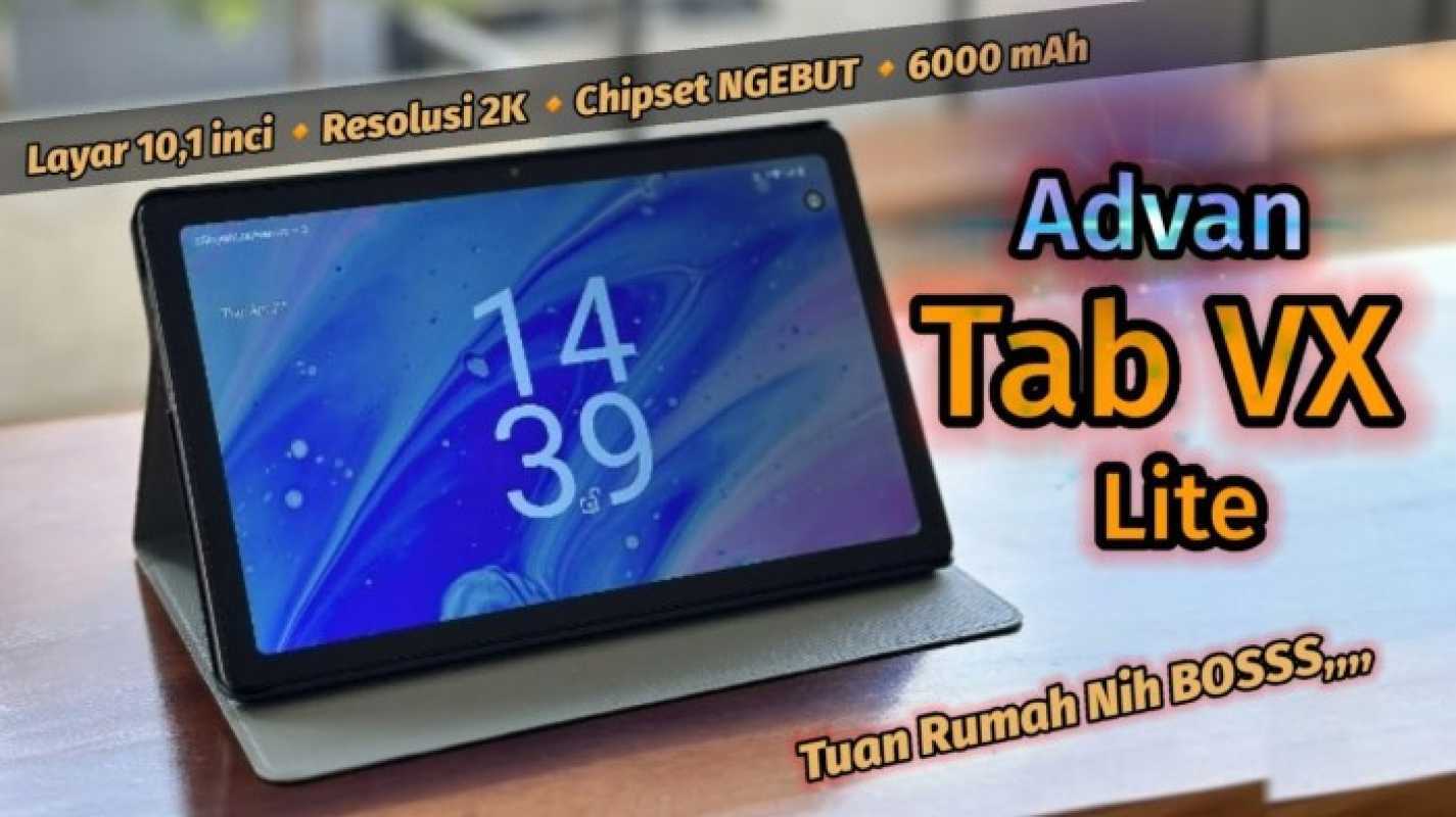 Promo Advan Tab VX Lite 10.4 6/128 GB Dual Sim Card 4G LTE Garansi ...