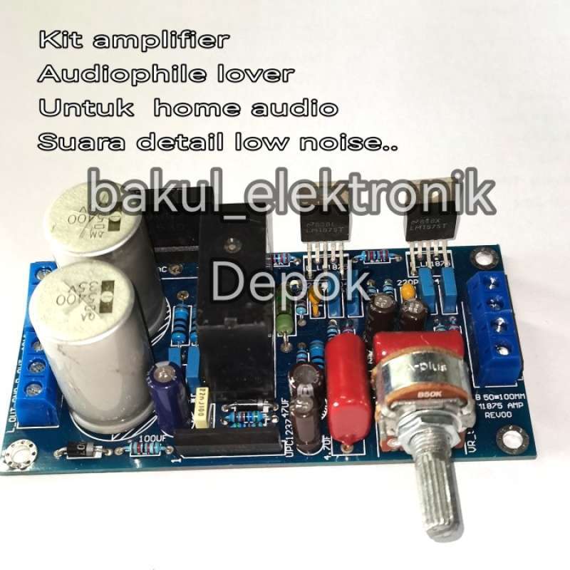 Promo kit lm1875. amplifier gain clone + upc1237 speaker protech Diskon ...