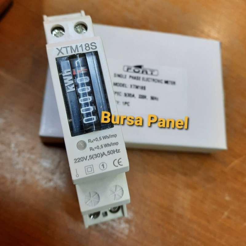 Promo h Meter 1 Phase Merk FORT XTM18S Analog 5(30)A Diskon 23% di ...