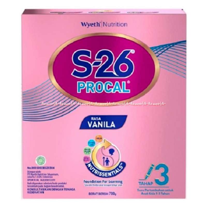 Jual S-26 Procal 700gr Tahap 3 Rasa Vanila Wyeth Susu Formula Bubuk ...