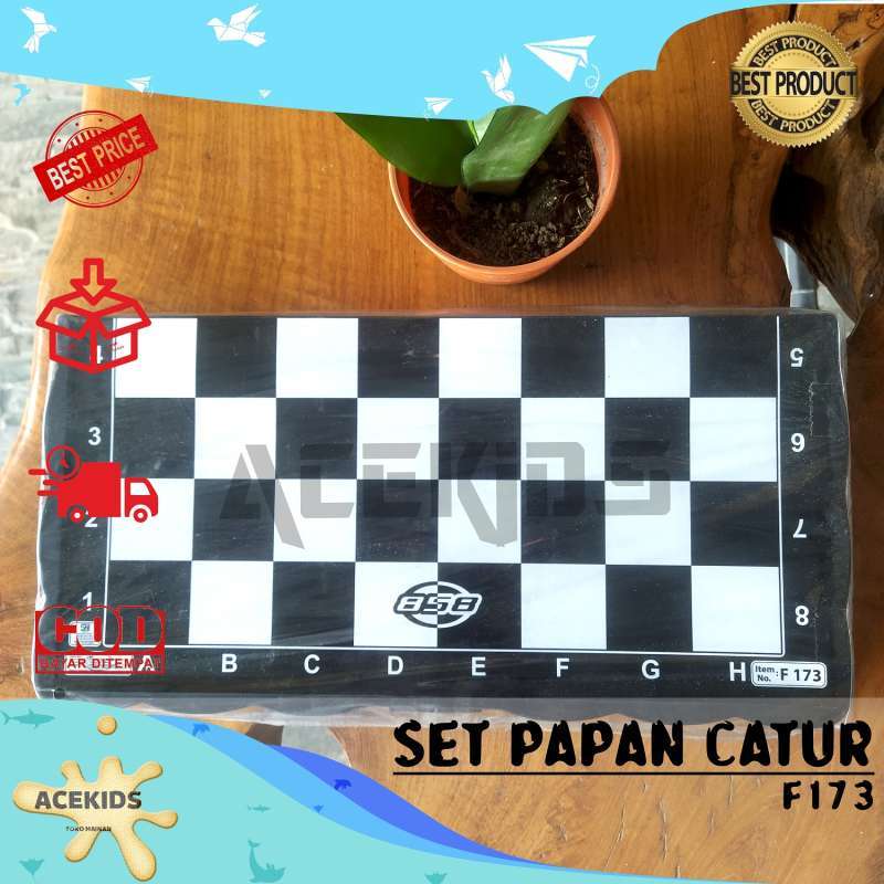 Jual Papan Catur Percasi Lipat Besar 36 Cm Chess Board Dan Bidak - F173 ...
