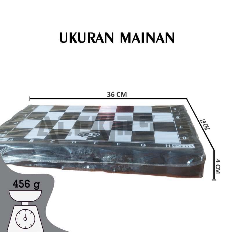 Jual Papan Catur Percasi Lipat Besar 36 Cm Chess Board Dan Bidak - F173 ...
