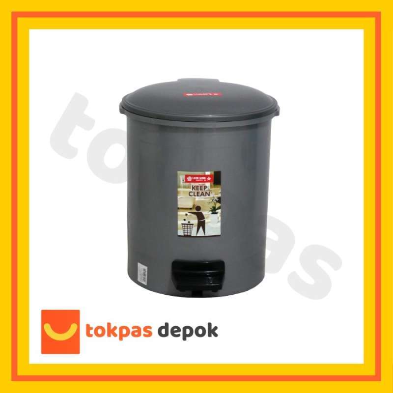 Jual Tempat Sampah Injak Bundar 10 L Lion Star Dustbin C 11 Di Seller Tunggal Jaya - Petojo ...