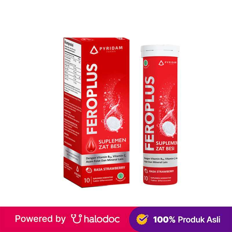 Jual Feroplus 10 Tablet Effervescent Di Seller Apotek Halomedika Bungur ...