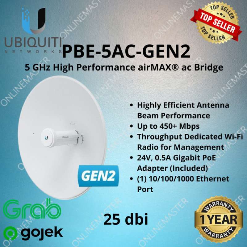 Promo Ubiquity Powerbeam 5AC Gen2 PBE-5AC-GEN2 Diskon 33% di Seller ...