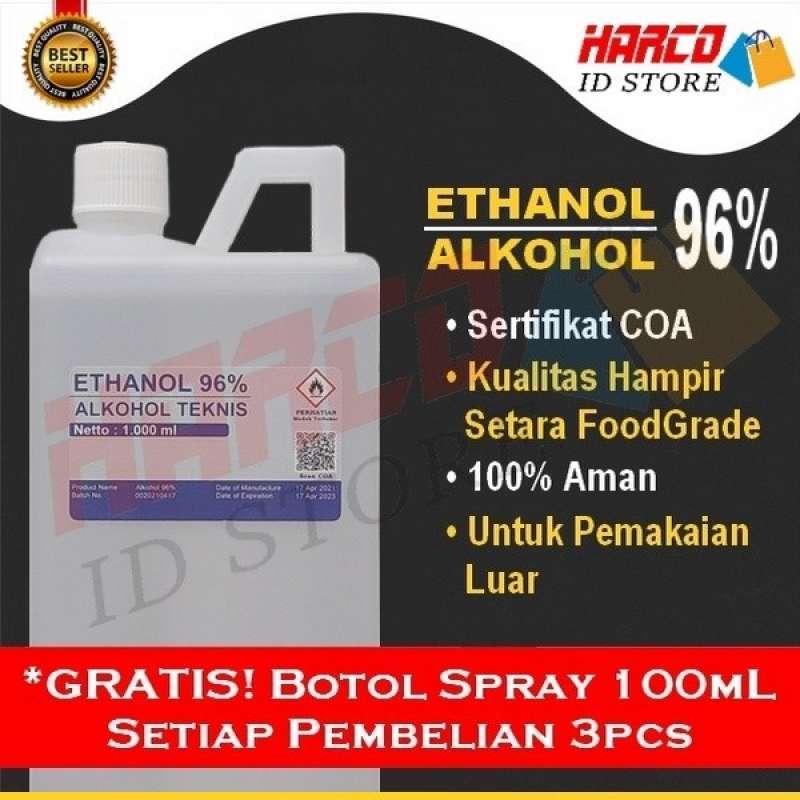 Promo Ethanol 96% / Alkohol Teknis. Isi 1000ml. Diskon 50% Di Seller Pw_storee - Wijaya Kusuma ...
