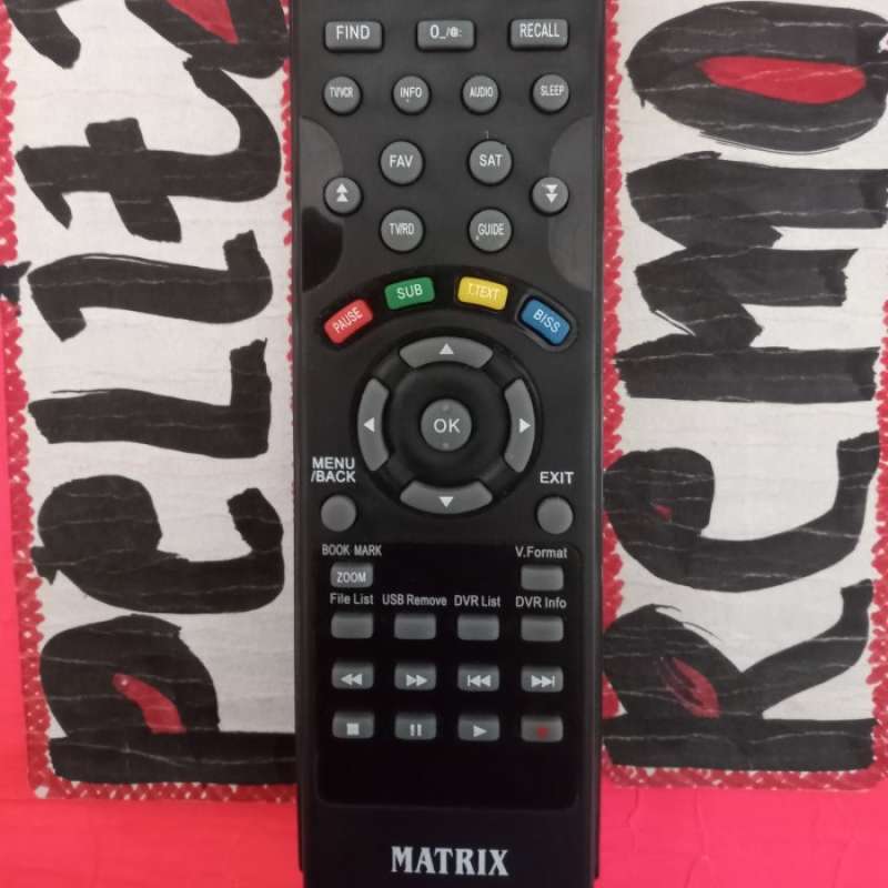 Promo Remote Control Stb Receiver Digital Parabola Matrix Tv Hd ...