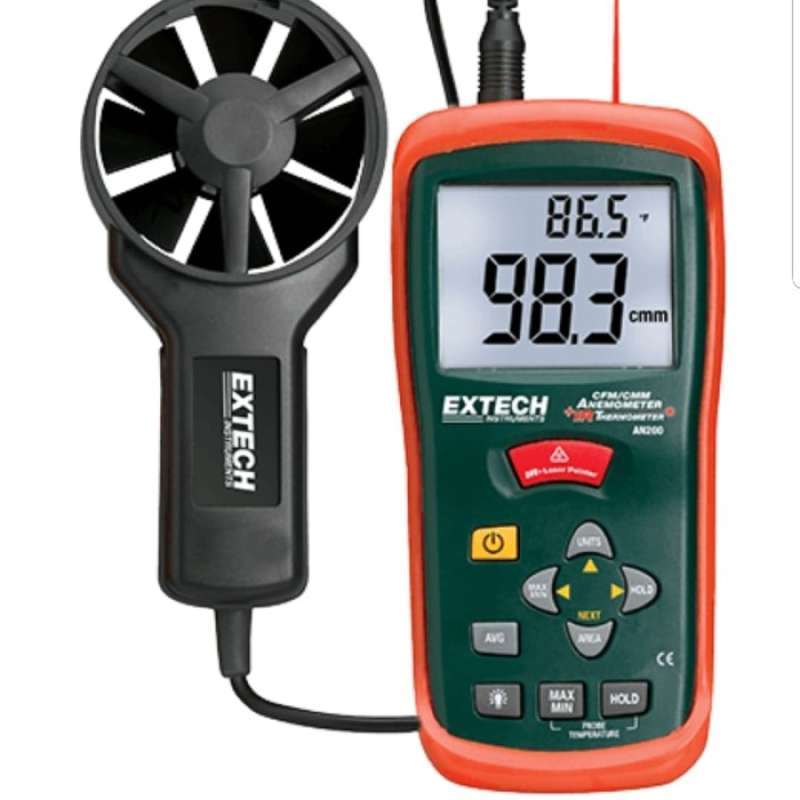 Promo Cfm/cmm Mini Thermo-anemometer W/ Built-in Irthermeter : An200 ...