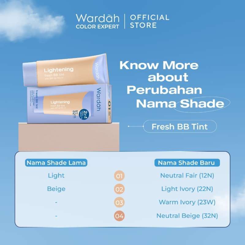 Promo Wardah Lightening Fresh Bb Tint 15ml - 04 Netral Beige(32n ...