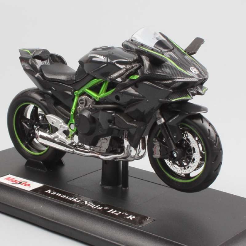 Promo Diecast Motor Kawasaki Ninja H2r Skala 1:18 Miniatur Mainan ...