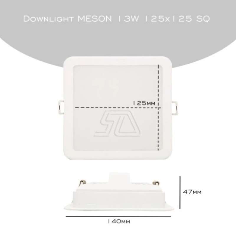 Promo Downlight Meson Kotak Inbow 13 watt Led - PUTIH Diskon 23% di ...